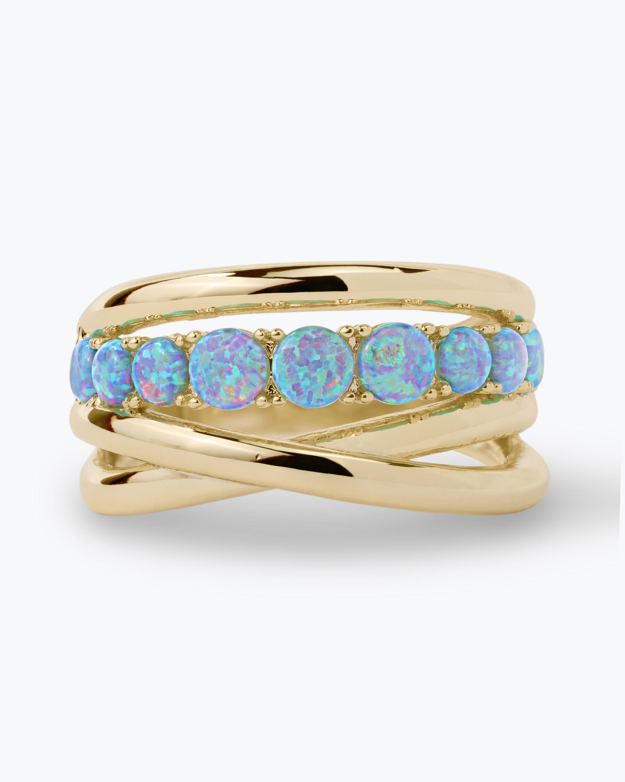 blue opal ring