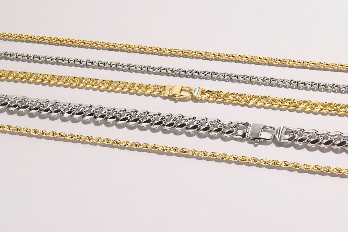 4 Types of Men's Chains Styles