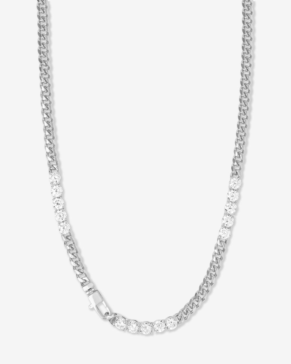 Baby Julian's Obsessed with Diamonds Necklace - Silver|White Diamondet