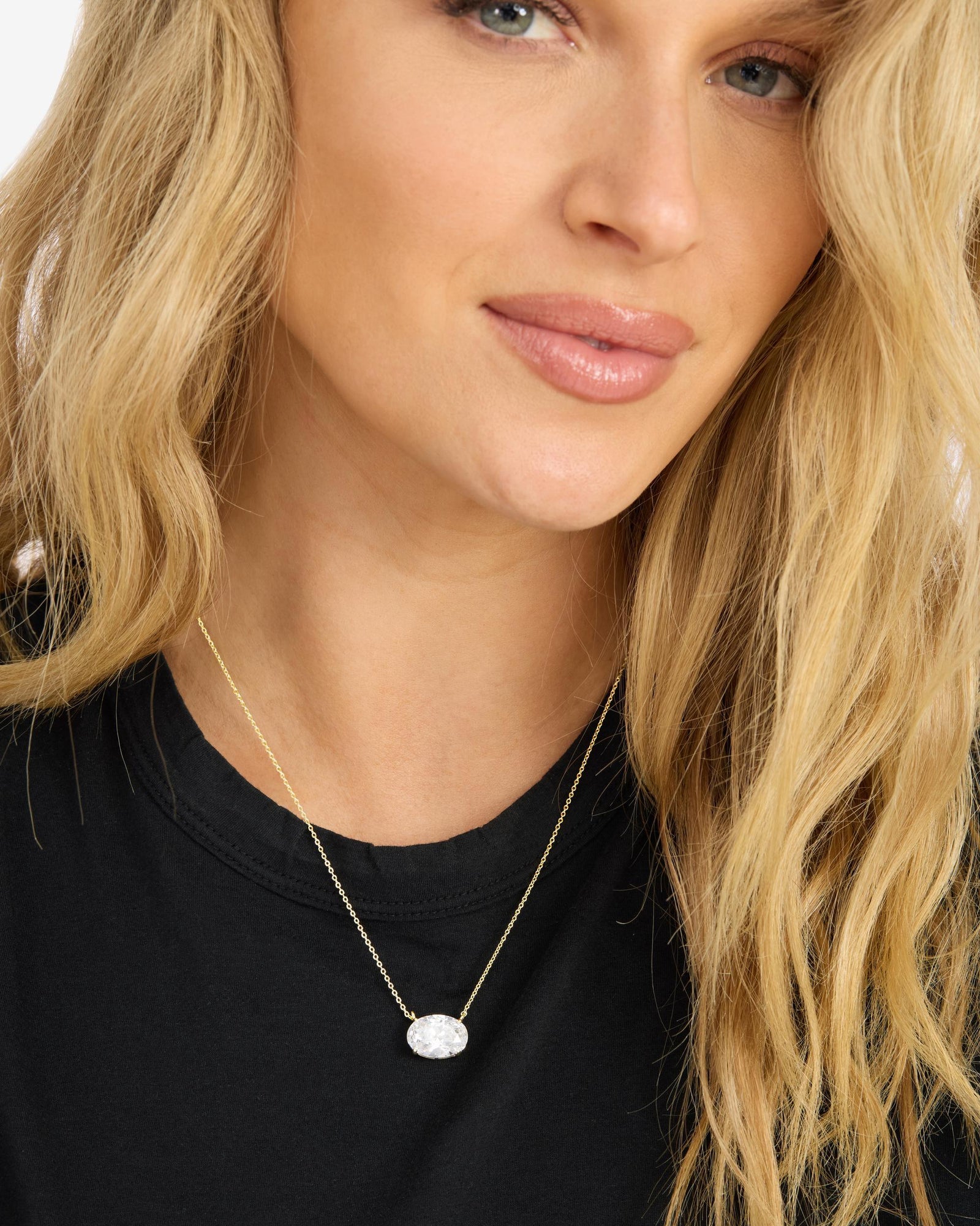 Hello Gorgeous 10mm Studs - Gold|White Diamondettes