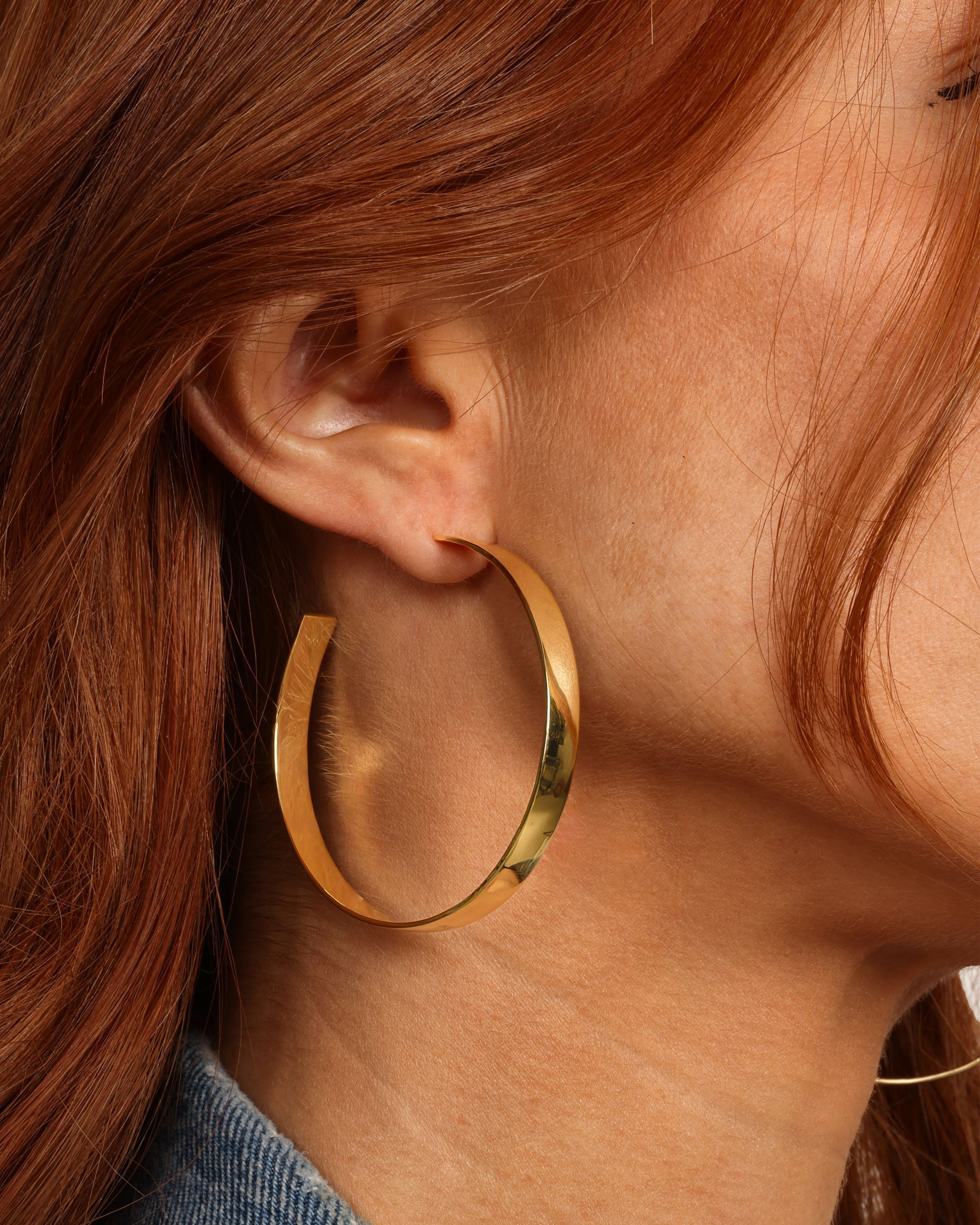 Atlas Hoops 2" - Gold – Melinda Maria Jewelry