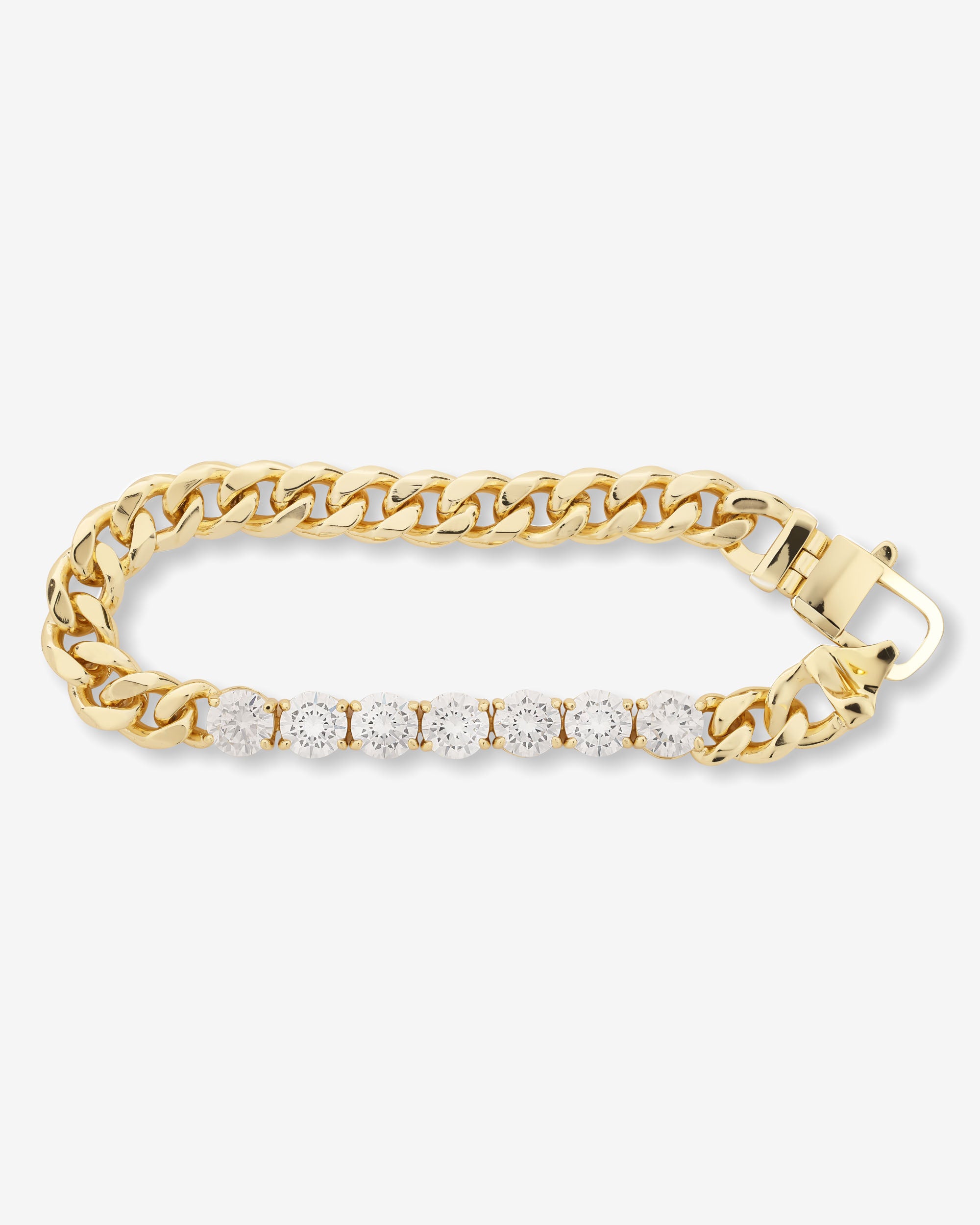 Julian Loves Diamonds Bracelet - Gold|White Diamondettes – Melinda ...