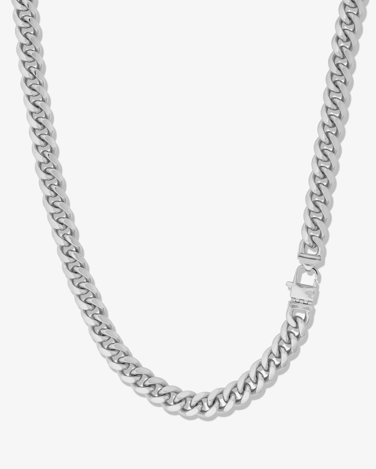 Julian Cuban Chain Necklace 10.8mm - Silver – Melinda Maria Jewelry