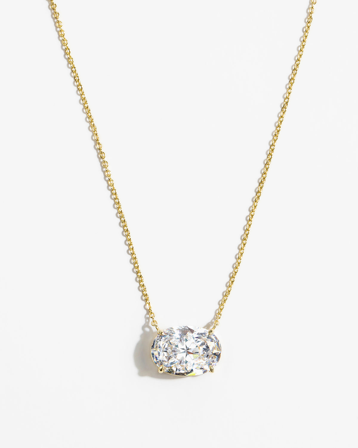 Hello Gorgeous! Necklace - Gold|White Diamondettes – Melinda Maria Jewelry
